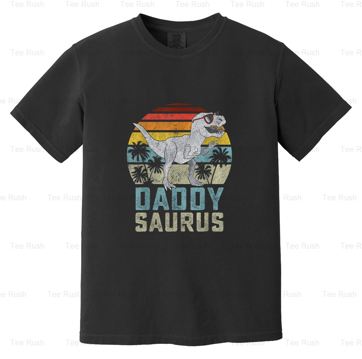 Daddy Saurus T-Rex Dinosaur Funny Father's Day Family, Daddysaurus Gift ...
