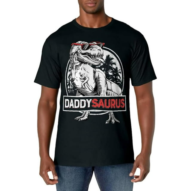 Daddy Saurus T rex Dinosaur Men Father's Day Family Matching T-Shirt ...