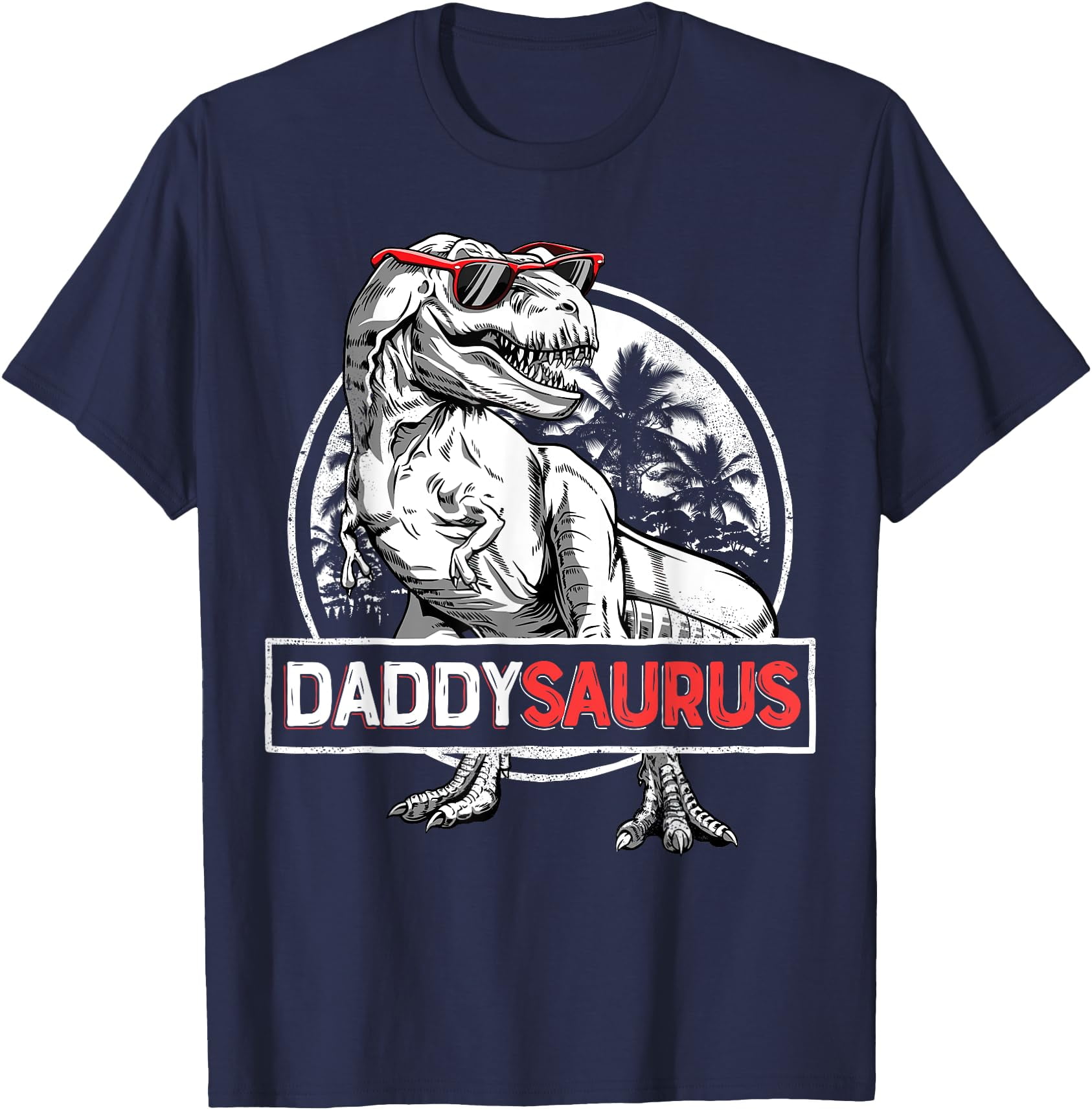 Daddy Saurus T rex Dinosaur Men Father's Day Family Matching Unisex T ...
