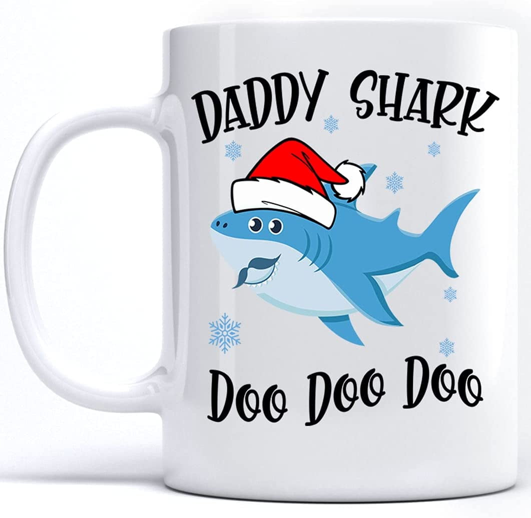 Daddy Shark Doo Doo Doo Merry Christmas Dad Shark Lovers from Son ...