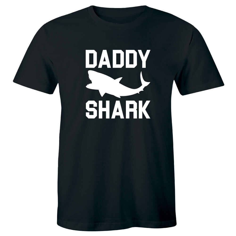 Daddy Shark Mens T Shirt Dad Papa Fathers Day T Tee