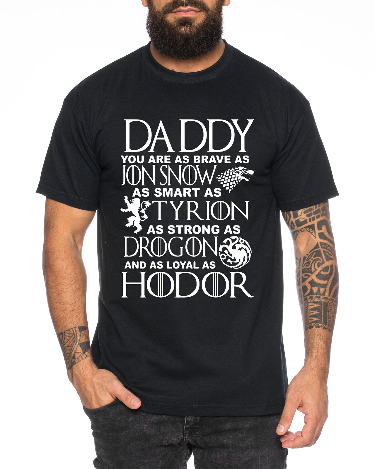 Daddy Snow - Herren T-Shirt Targaryen thrones game of stark lannister ...