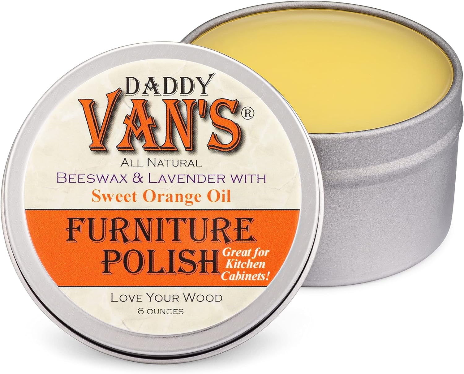 Daddy Van's Organic Beeswax Furniture Polish, Chemical-Free, USDA ...