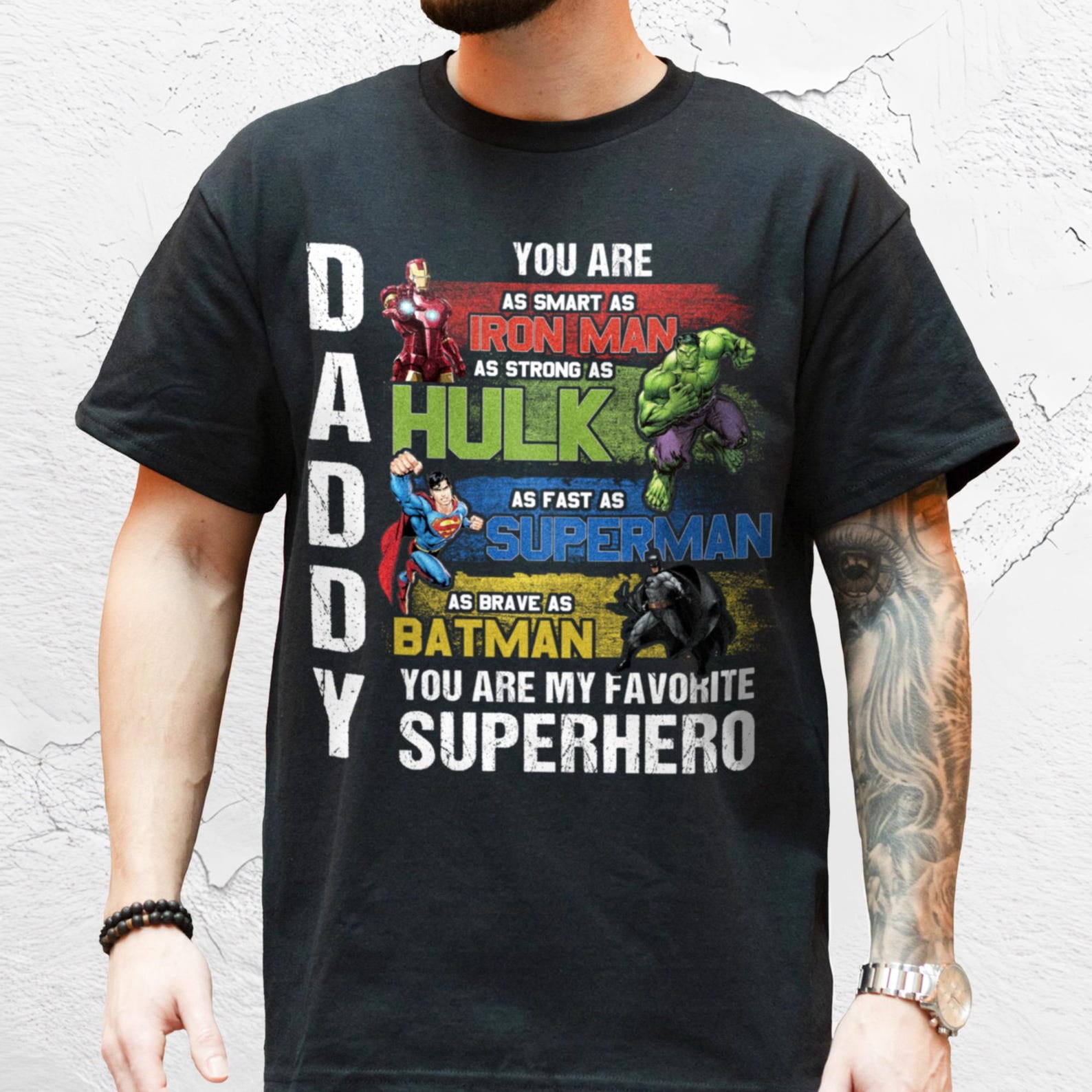 Daddy You Are My Favorite Superhero T-Shirt, Comfort Colors Funny Dad ...
