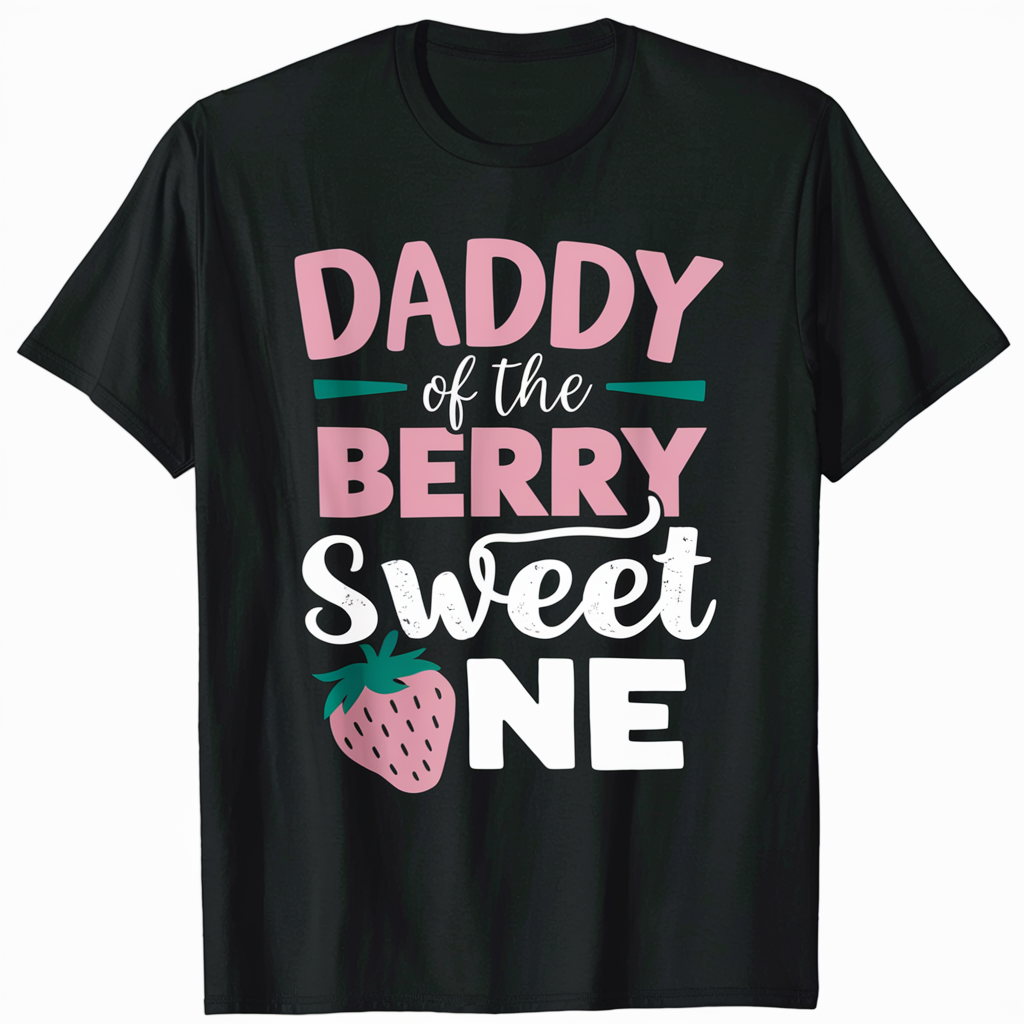 Daddy of The Berry Sweet One Birthday Girl T-Shirt - Walmart.com