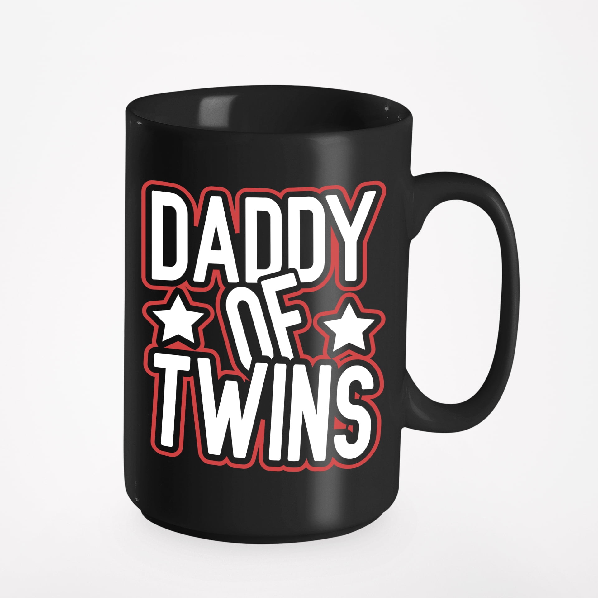 Daddy of Twins Cup, Merch or Dad Stuff, Father's Day, Black 15oz ...