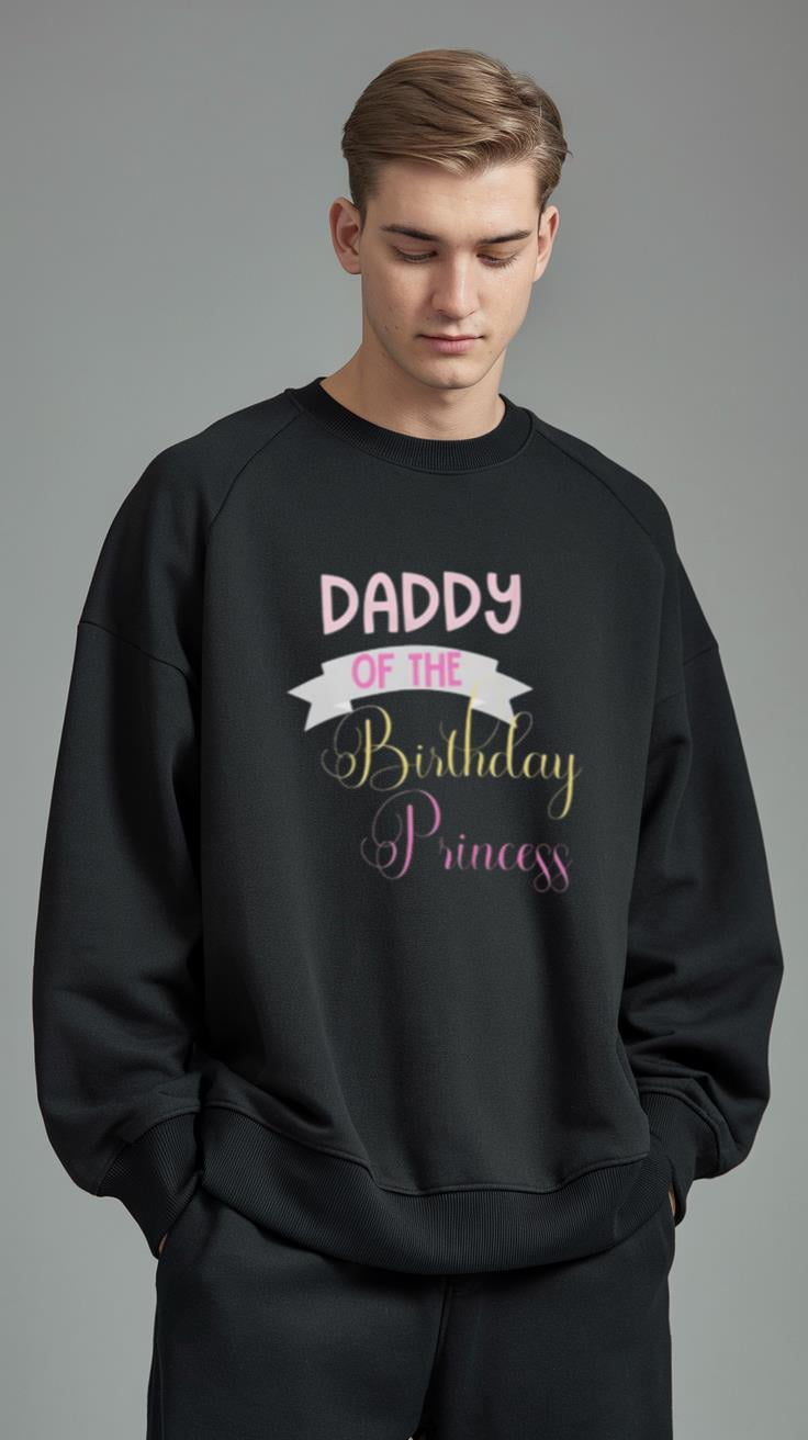 Daddy of the Unicorn Birthday Princess T-Shirt, Sweatshirt, Hoodie – Cute & Fun, for men & women ...