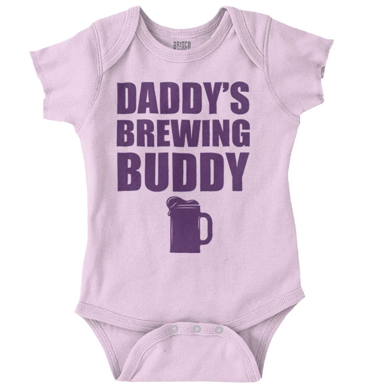 Daddy's Buddy Cute Father Son Time Newborn Baby Boy Girl Romper Brisco ...