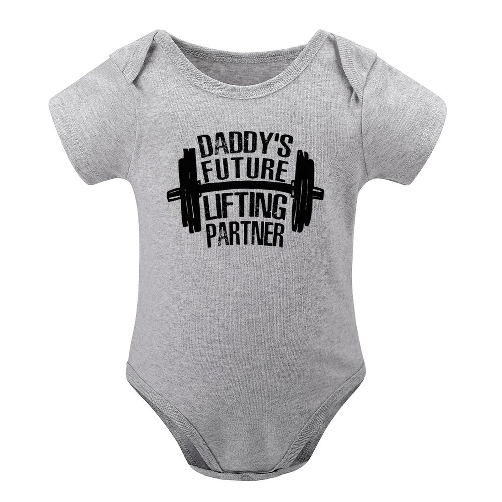 Daddy's Future Lifting Partner - Baby Clothes - Funny Newborn Bodysuit ...