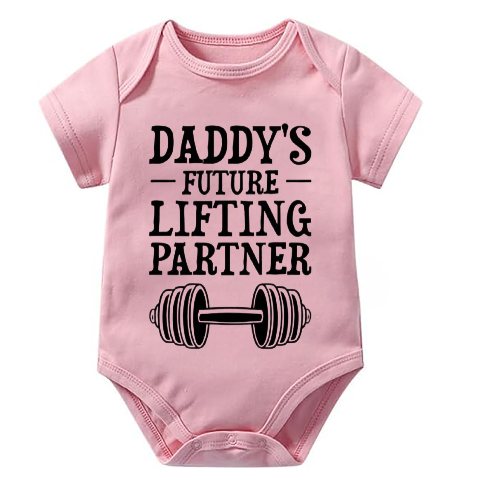Daddy's Future Lifting Partner Newborn Outfits for Girls Short Sleeve ...