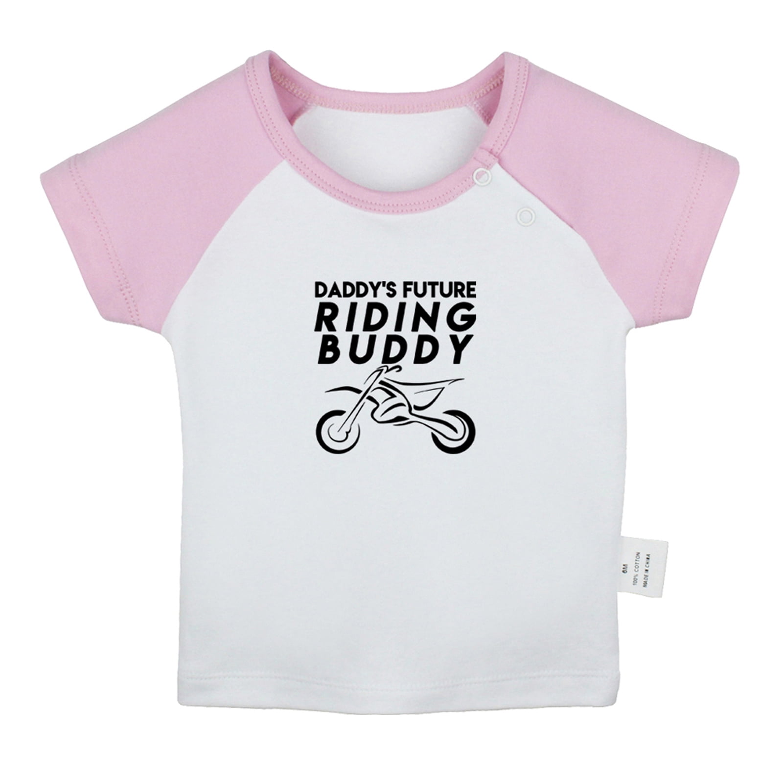 Daddy's Future Motocross Riding Buddy Funny T shirt For Baby, Newborn ...