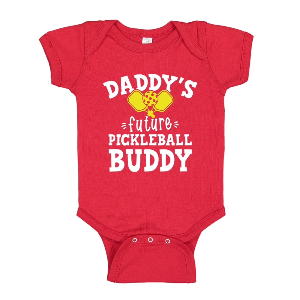 Daddy's Future Pickleball Buddy Baby Bodysuit One Piece 6 mo Red ...