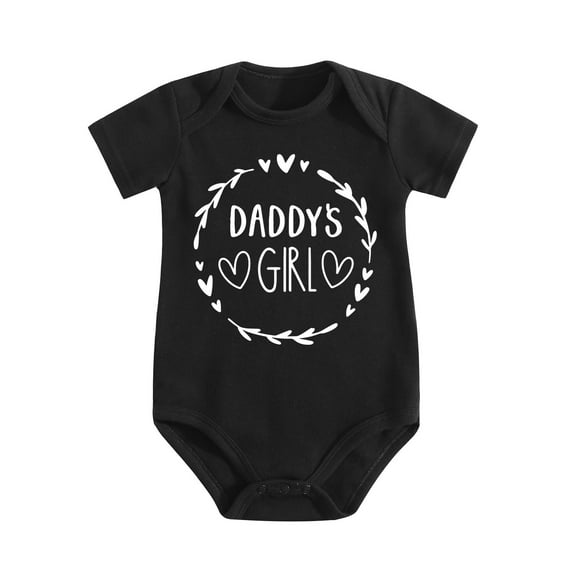 Daddy's Girl Baby Bodysuit Funny Adorable Newborn Girls Romper Clothing ...