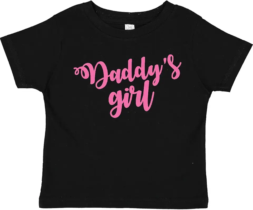 Daddy's Girl Cursive Text Quote for Unisex Short Sleeve Graphic T-Shirt ...