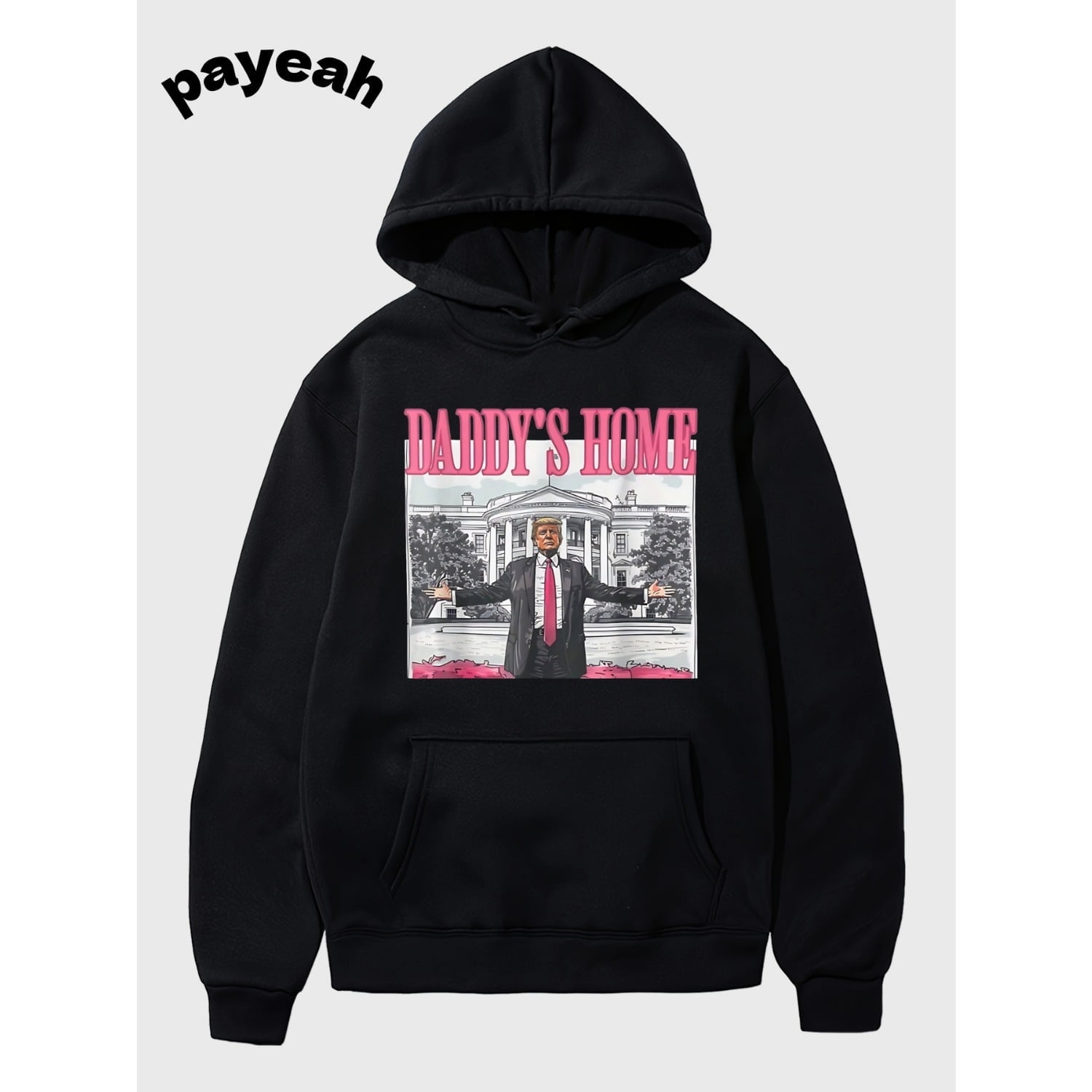 Daddy's Home Real Good Man Donald Trump Pink Preppy Edgy Zip Hoodie ...