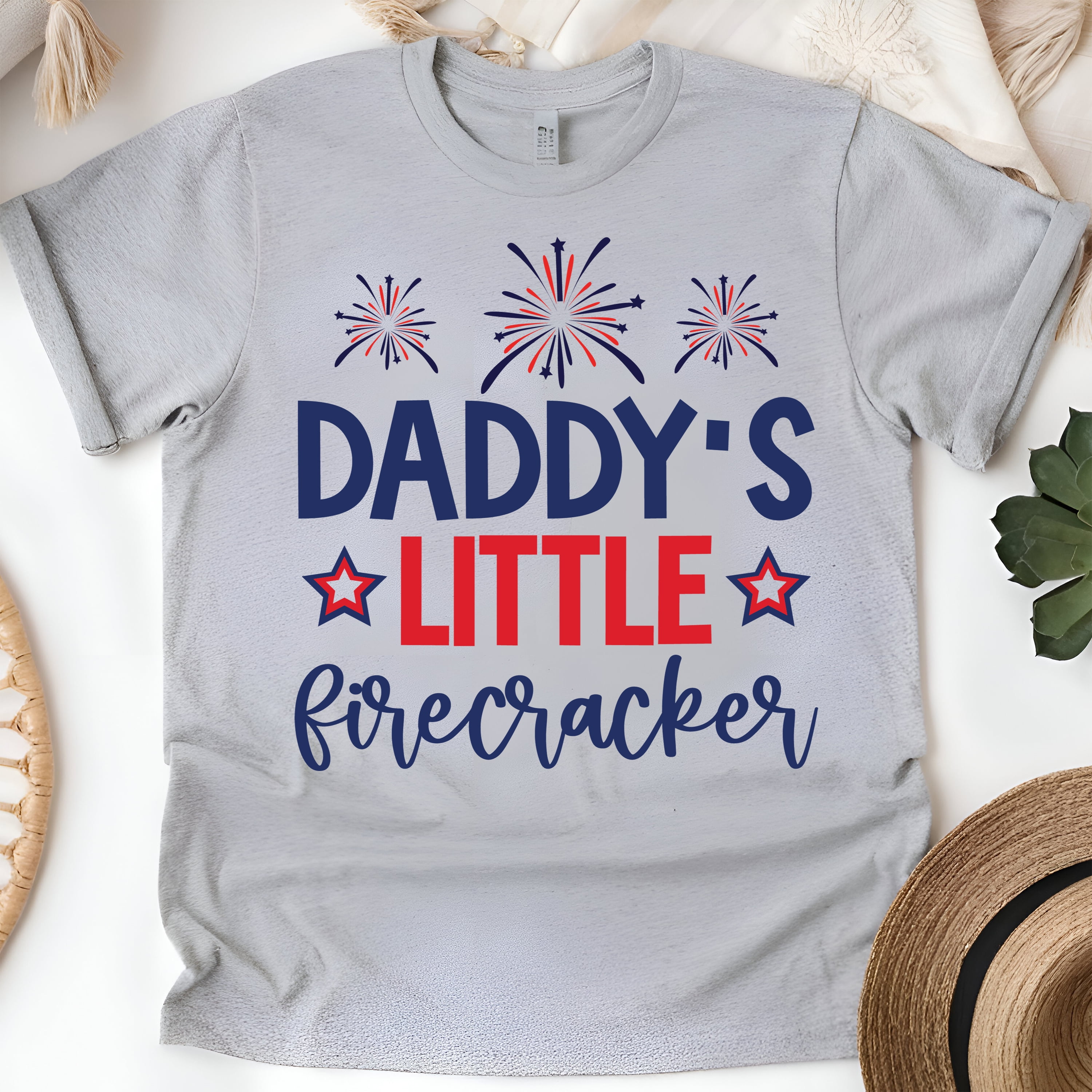 Daddy’s Little Firecracker Shirt – Patriotic 4th of July Toddler T ...
