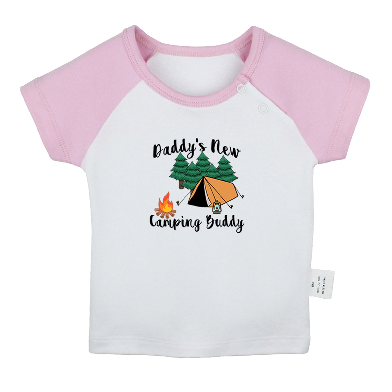 Daddy's New Camping Buddy Funny T shirt For Baby, Newborn Babies T ...