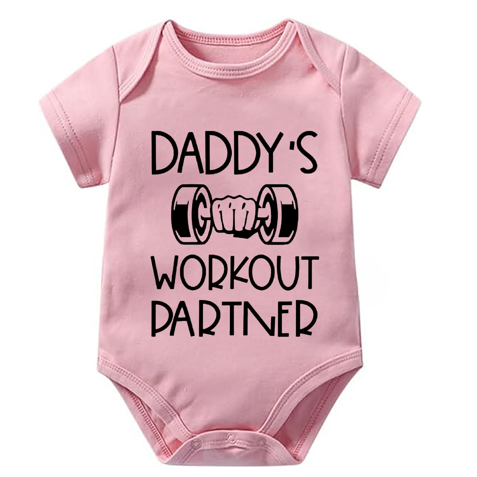 Daddy's Workout Partner Clothes for Newborn Baby Boys Short Sleeve ...
