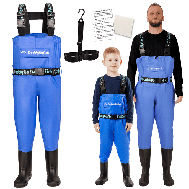 DaddyGoFish Chest Waders for Kids and Adults, Fishing and Hunting ...