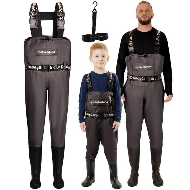 DaddyGoFish Chest Waders for Kids and Adults, Fishing and Hunting ...