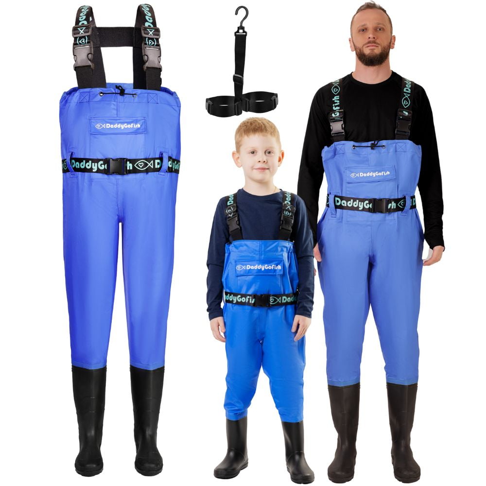 DaddyGoFish Chest Waders for Kids and Adults, Fishing and Hunting ...
