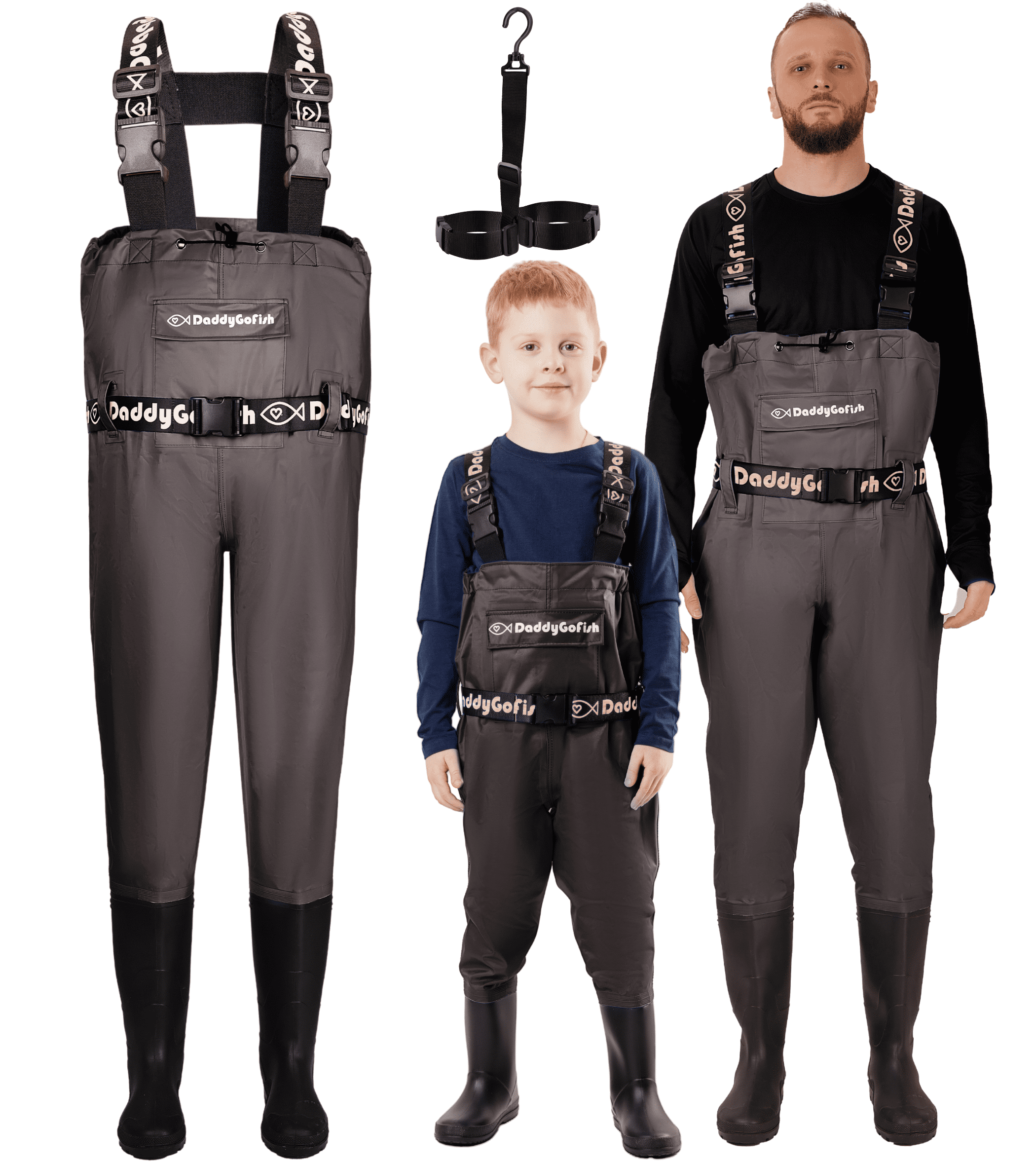 DaddyGoFish Chest Waders for Kids and Adults, Fishing and Hunting ...