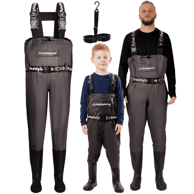 DaddyGoFish Chest Waders for Kids and Adults, Fishing and Hunting ...