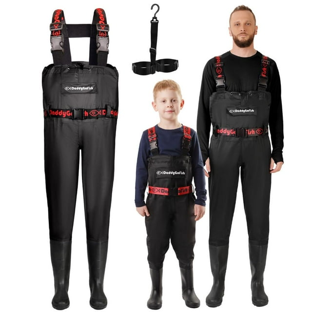 DaddyGoFish Chest Waders for Kids and Adults, Fishing and Hunting ...
