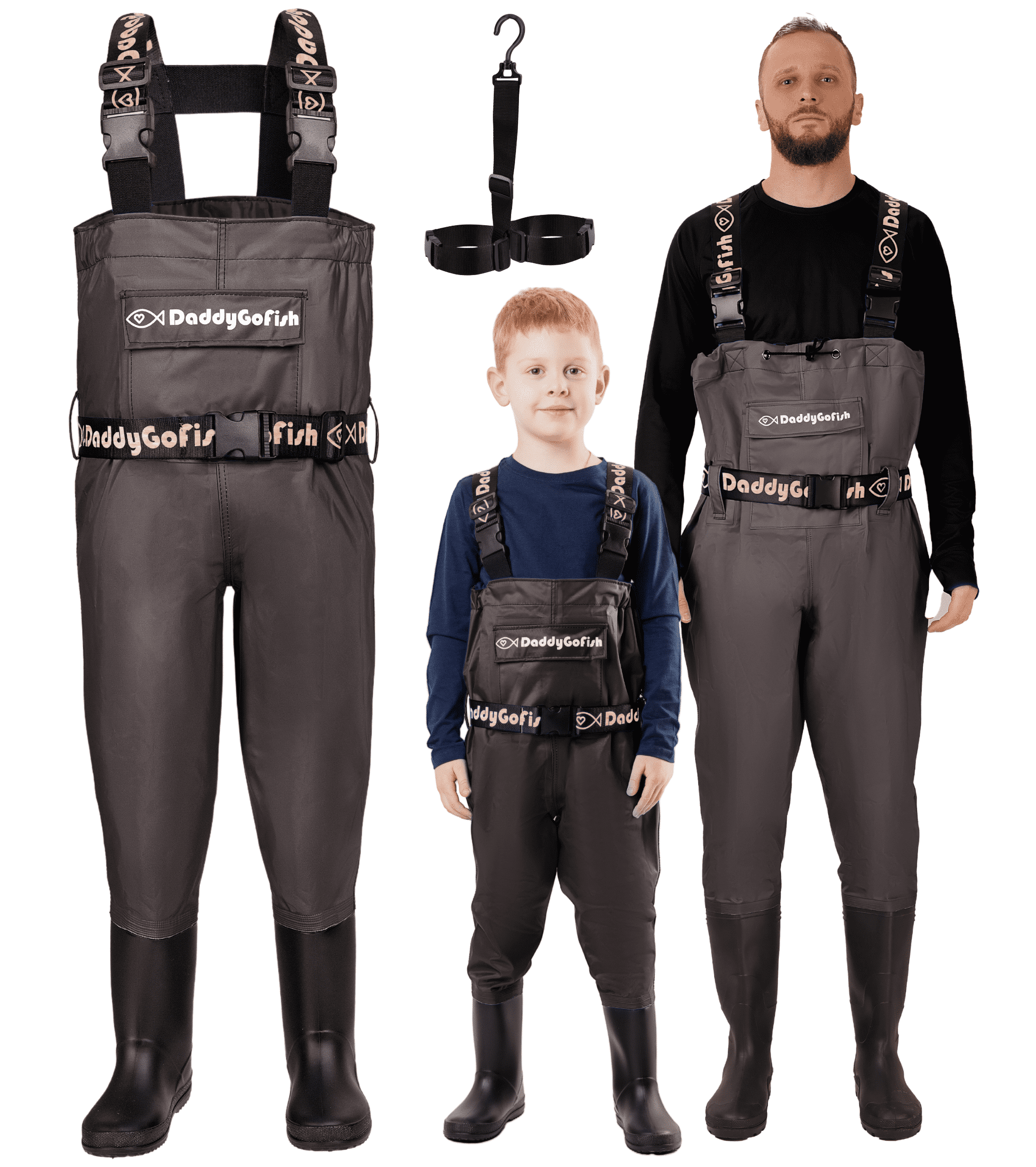 DaddyGoFish Chest Waders for Kids and Adults, Fishing and Hunting ...
