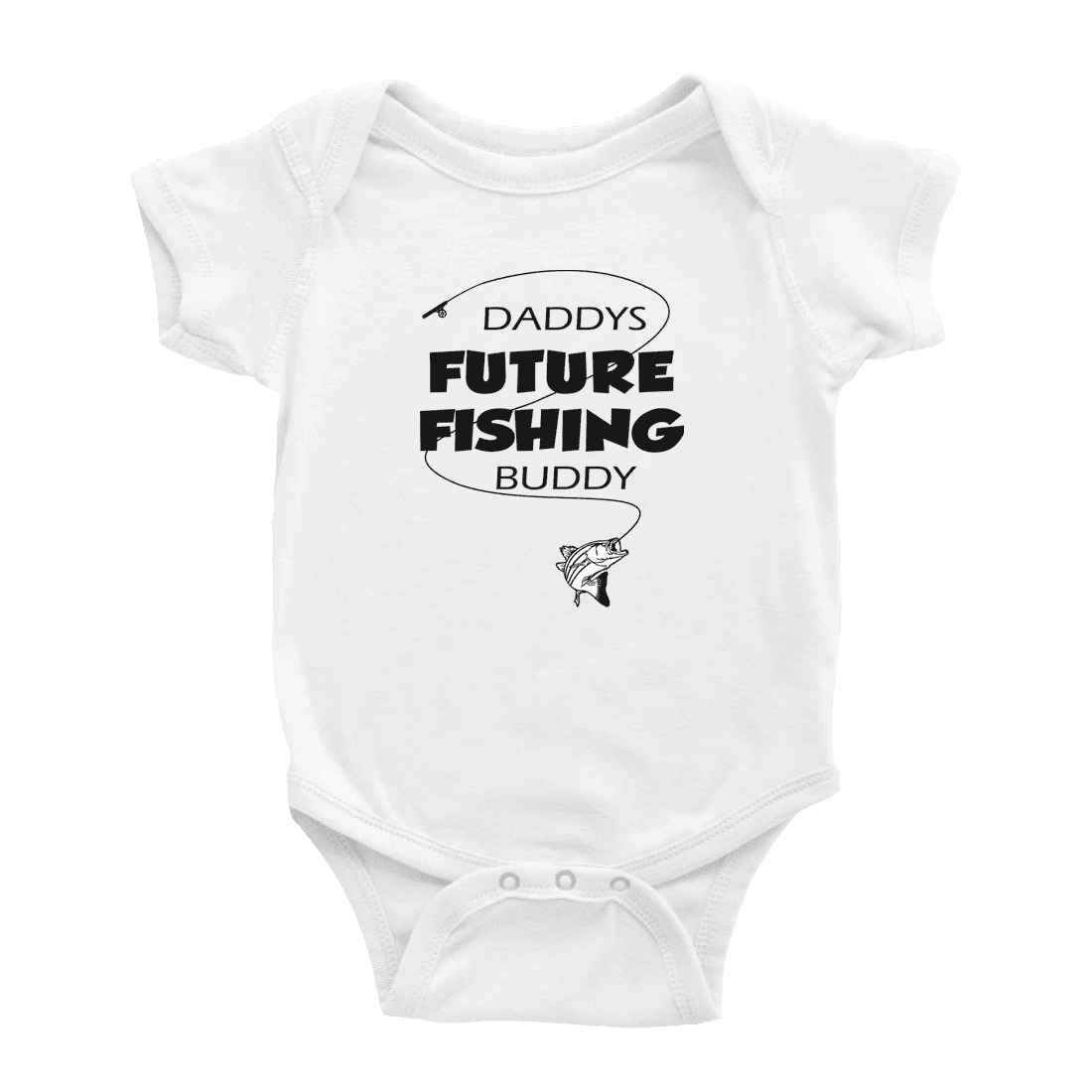Daddys Future Fishing Buddy Cute Baby Clothing Bodysuits Boy Girl ...