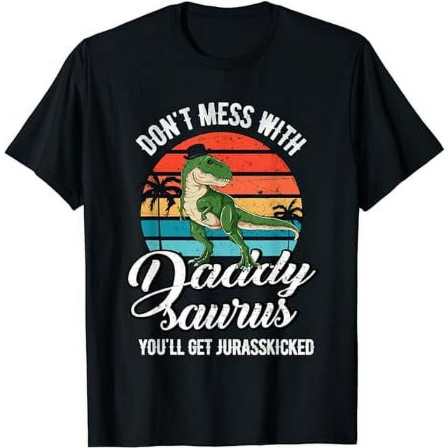 Daddysaurus Rex Dinosaur Daddy T-Rex Father's Day Dino Dad T-Shirt ...