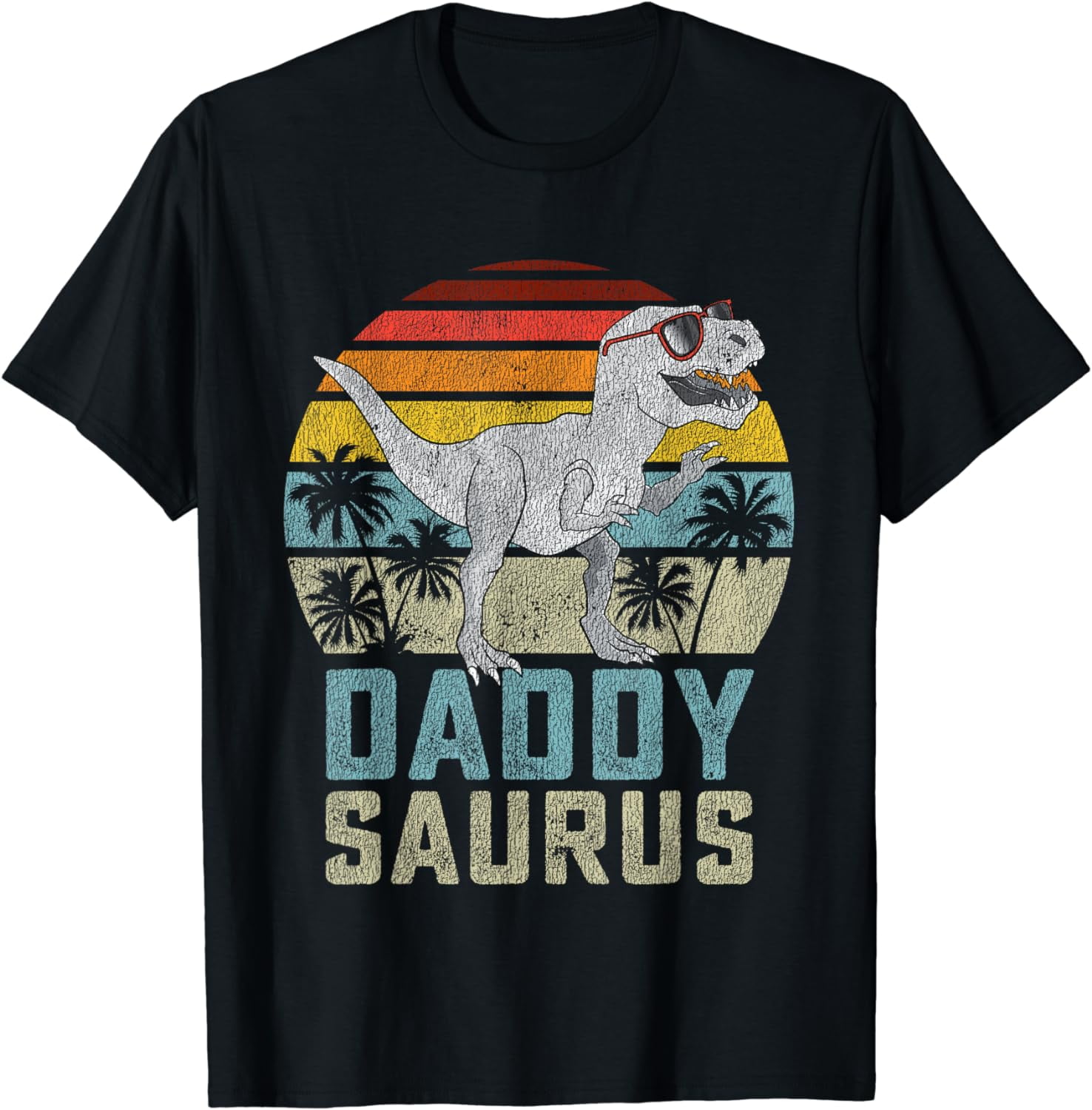 Daddysaurus T Rex Dinosaur Daddy Saurus Family Matching T-Shirt ...