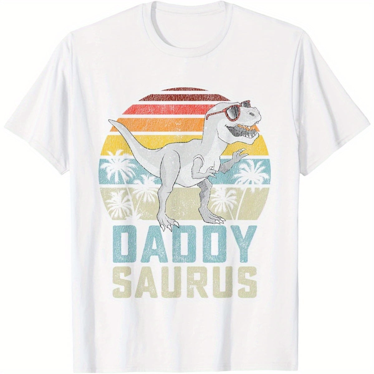 Daddysaurus T Rex Dinosaur Daddy Saurus Family Matching T-Shirt ...