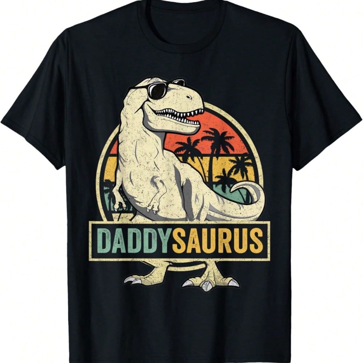 Daddysaurus T Rex Dinosaur Daddy Saurus Family Matching T-Shirt ...