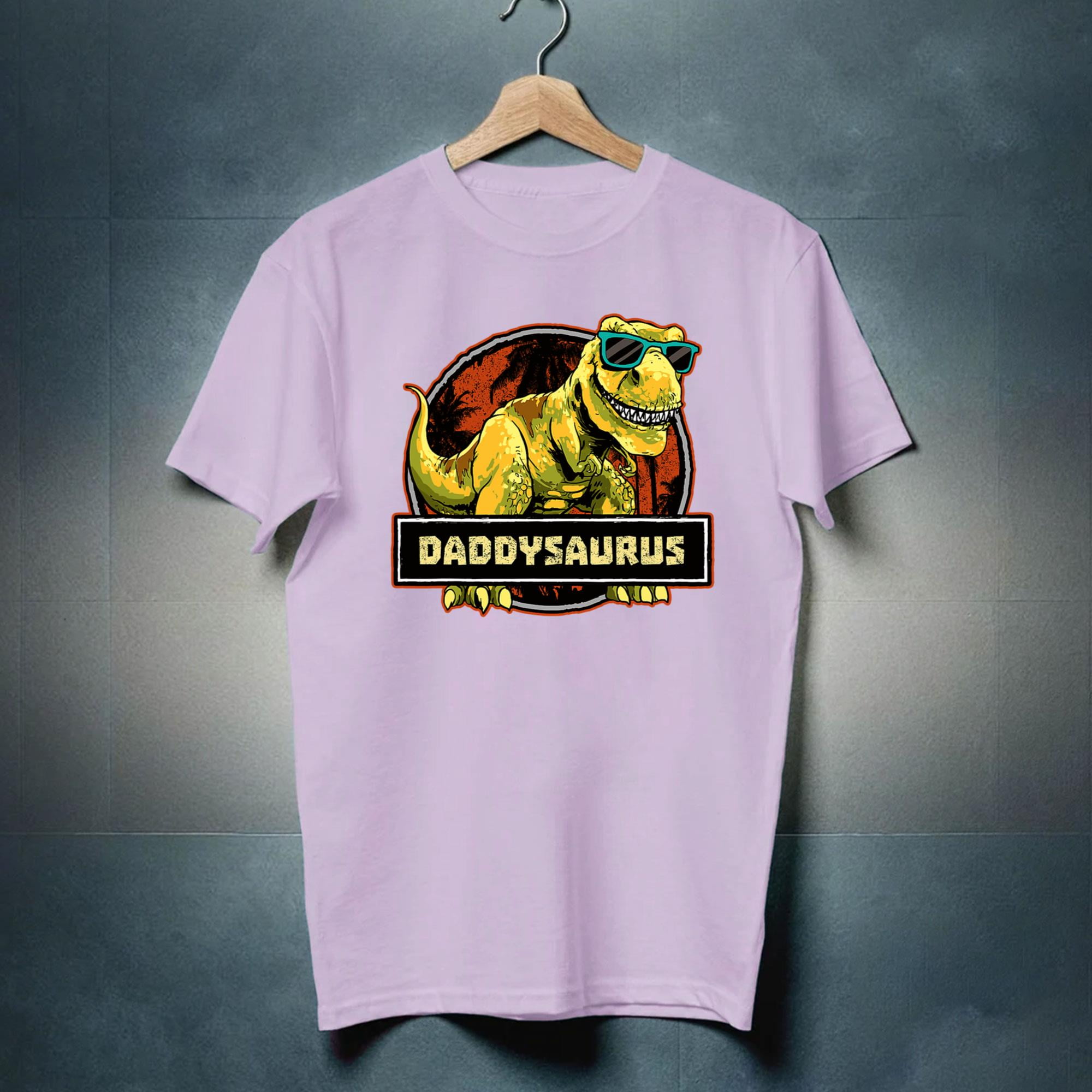 Daddysaurus T Rex Dinosaur Daddy Saurus Shirt Gift Black Unisex T-Shirt ...