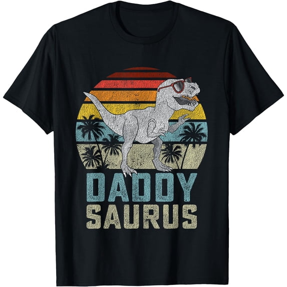 Daddysaurus T-Rex Dinosaur Family Matching T-Shirt - Fun Sunglasses ...