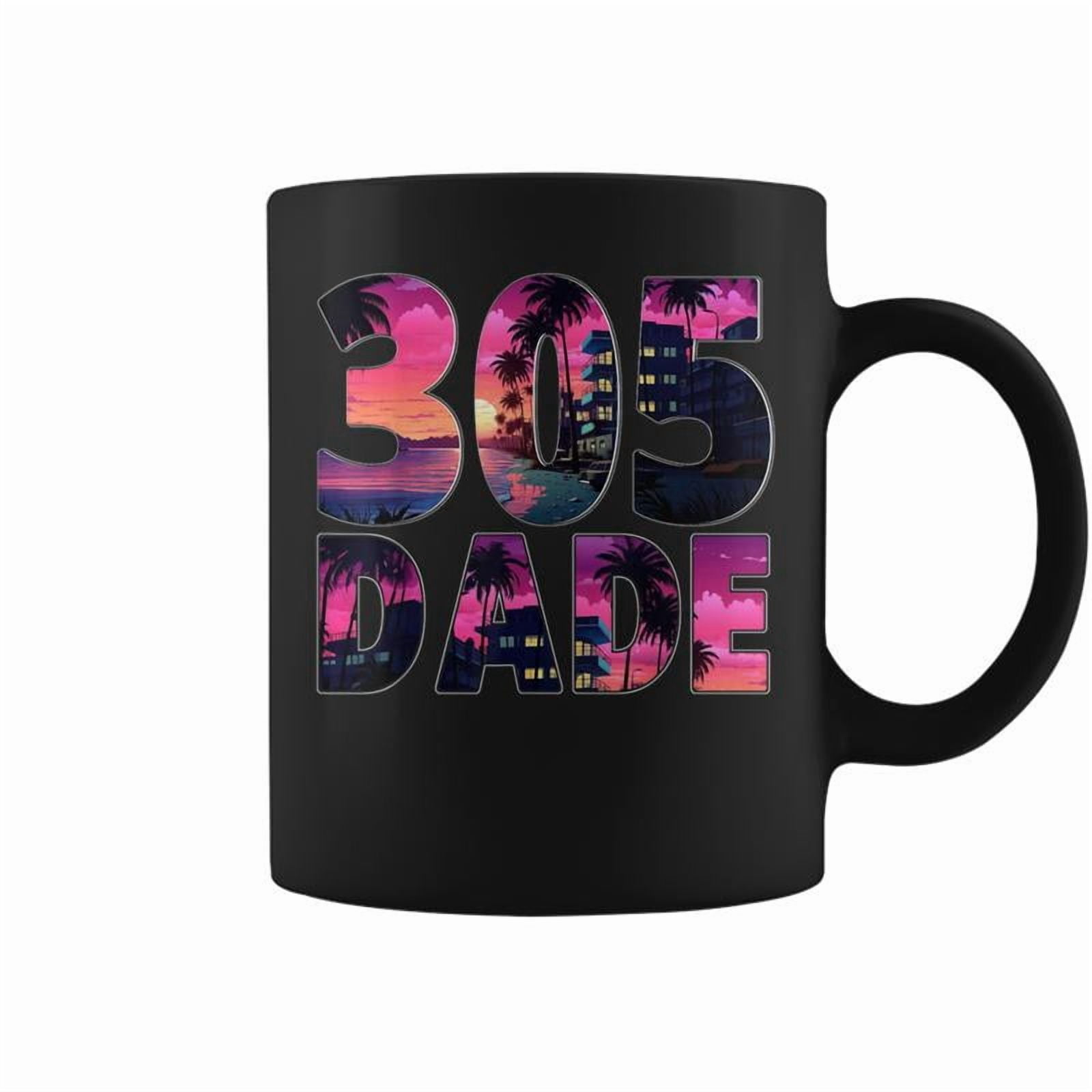 Dade County Pride Love Miami Skyline Flamingo Colors Coffee Mugs ...