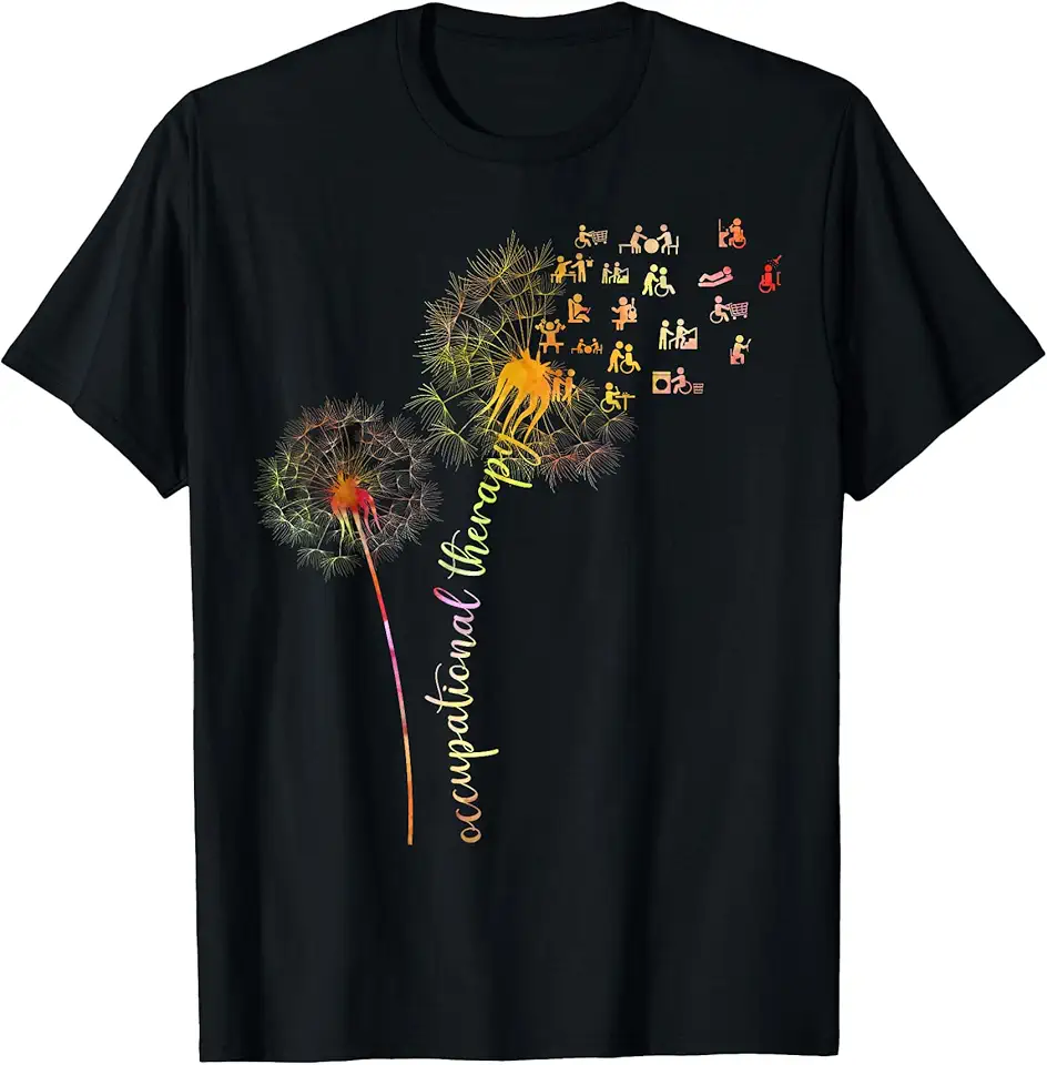 Dadelion Flower Occupational Therapy Costume OT Therapist T-Shirt ...