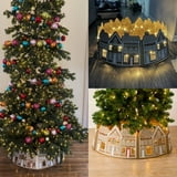 Dademeo Clearance! 23.6 Inch Gingerbread House Christmas Tree Collar ...