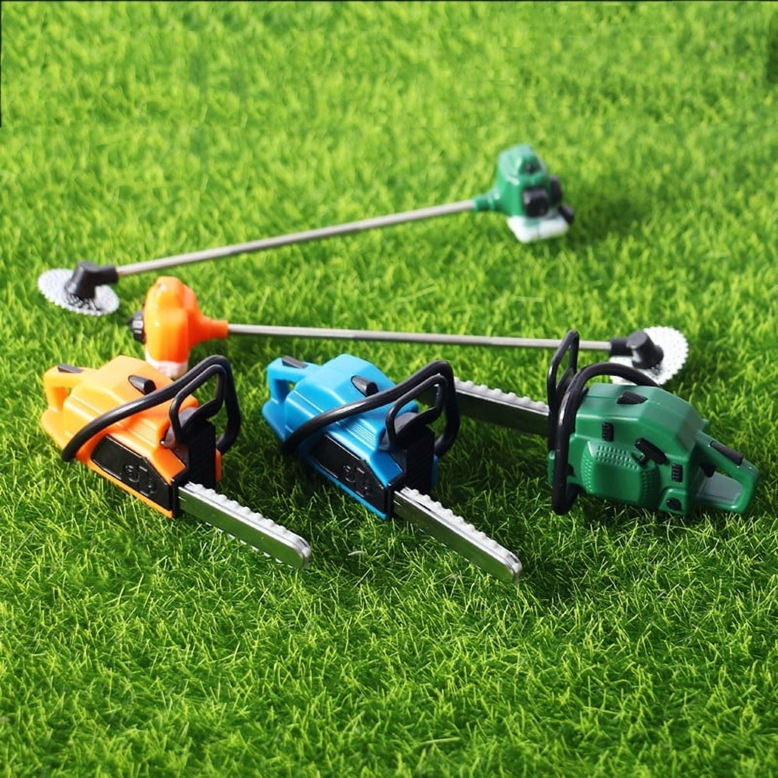 Dadiaei 1/12 Scale Mini Chain Saw Mower Model Realistic Ornament for ...