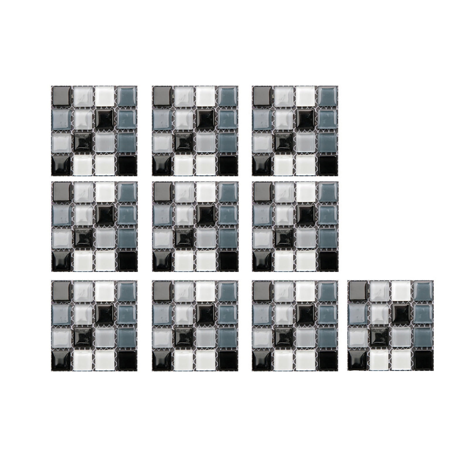 Dadiaei 10-Pack Crystal Tile Stickers – DIY Self-Adhesive Wall Stickers ...