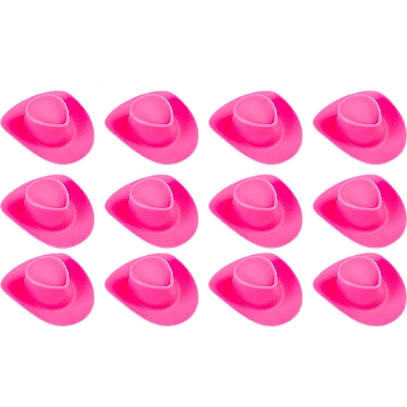 Dadiaei 12 Pack Mini Cowboy Hat Doll Hats Plastic Western Party Decor ...
