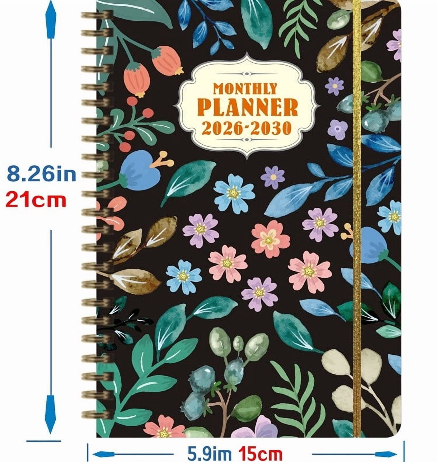 Dadiaei 5 Year Monthly Planner 2026-2030 with Twin Wire Binding Lay ...