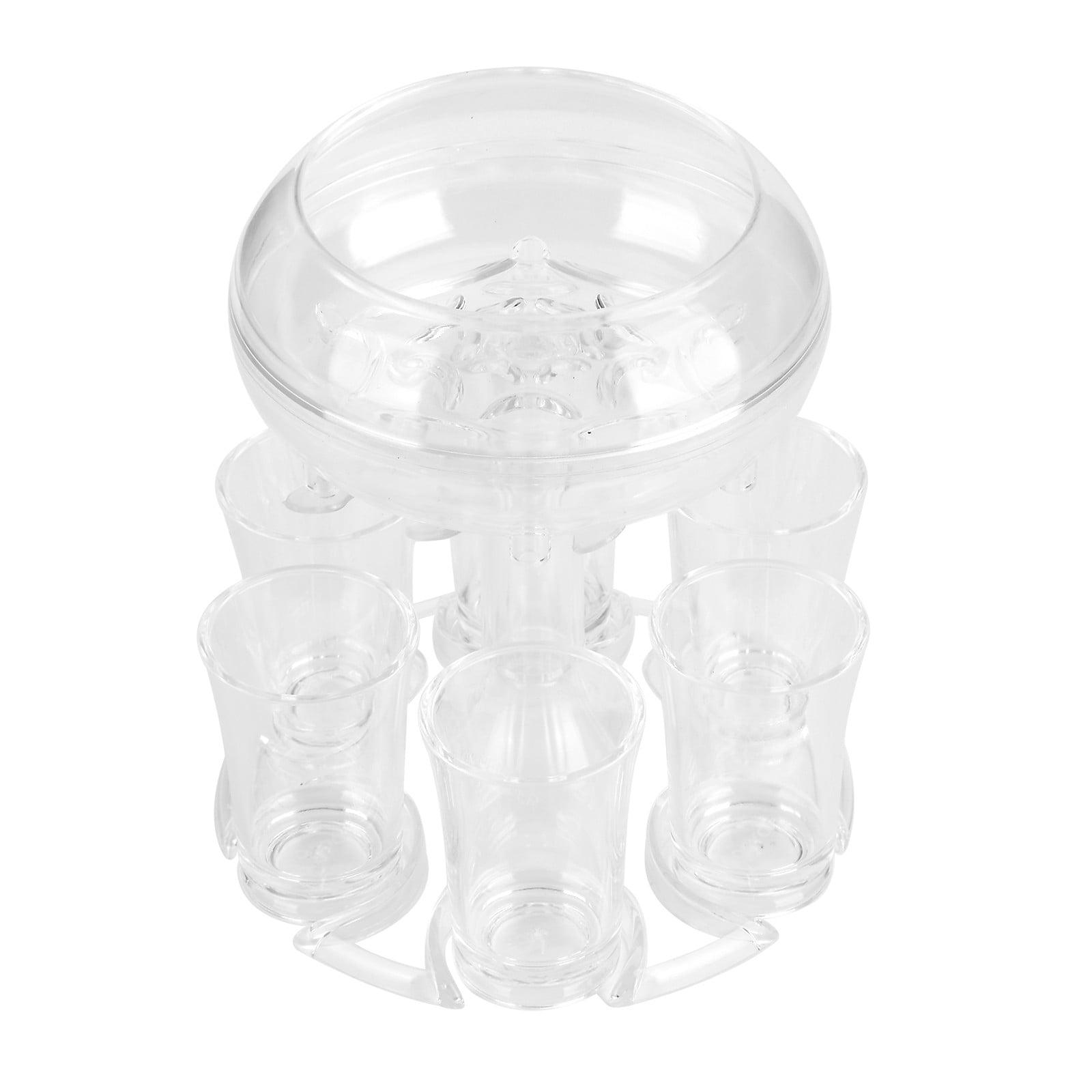 Dadiaei 6 Way Shot Dispenser with Glasses, Automatic Liquor & Wine ...