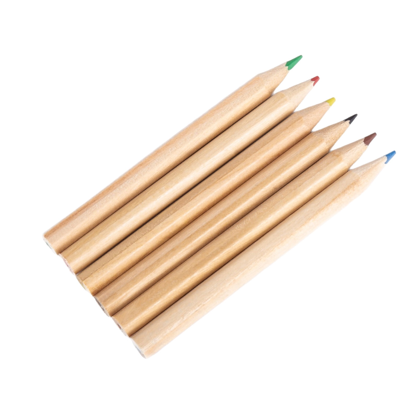 Dadiaei 6PCS Colored Pencils 3.54 Inch Portable Short Color Pencil Bulk ...