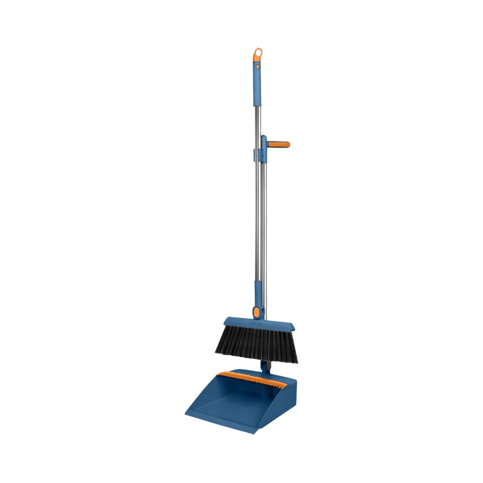 Dadiaei Broom and Dustpan Set with Scraping Teeth 180 Degree Rotatable ...
