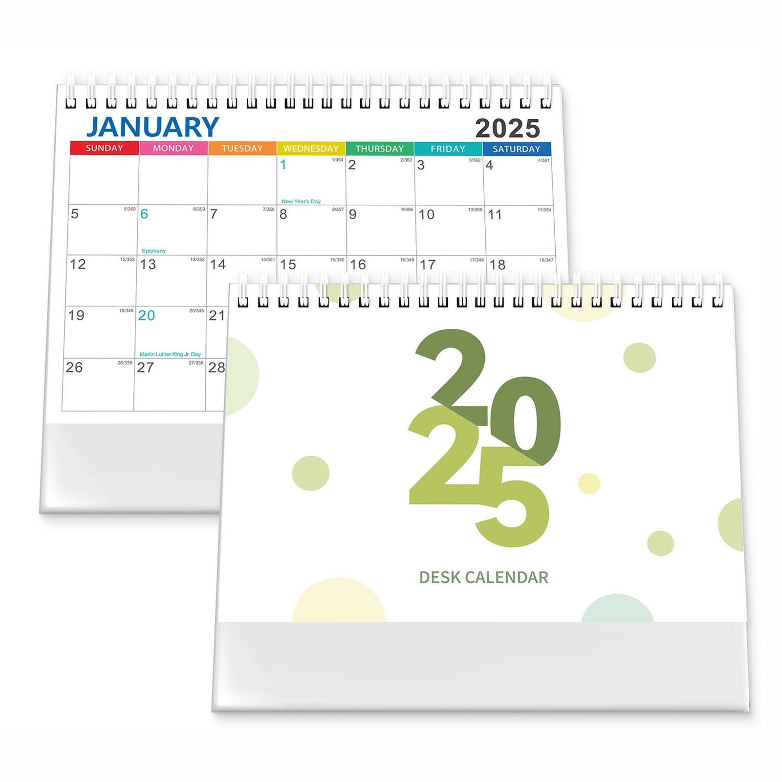 Dadiaei 2025 English Desk Calendar, Desktop Schedule Planner, Office ...