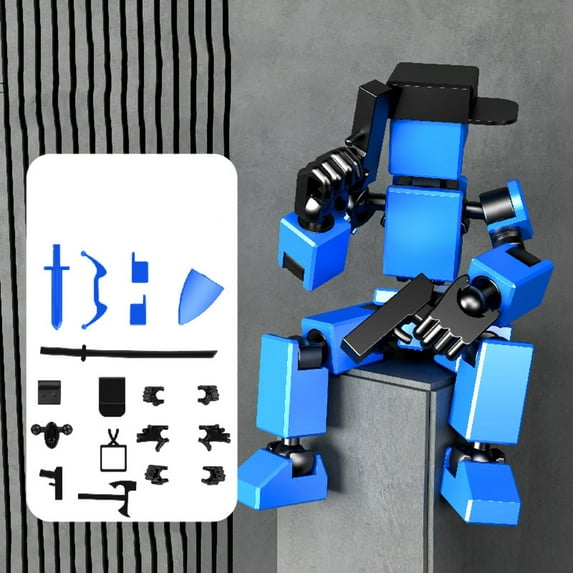 Dadiaei 3D Lucky Dummy Robot Anime Action Figures - Multi Joints ...