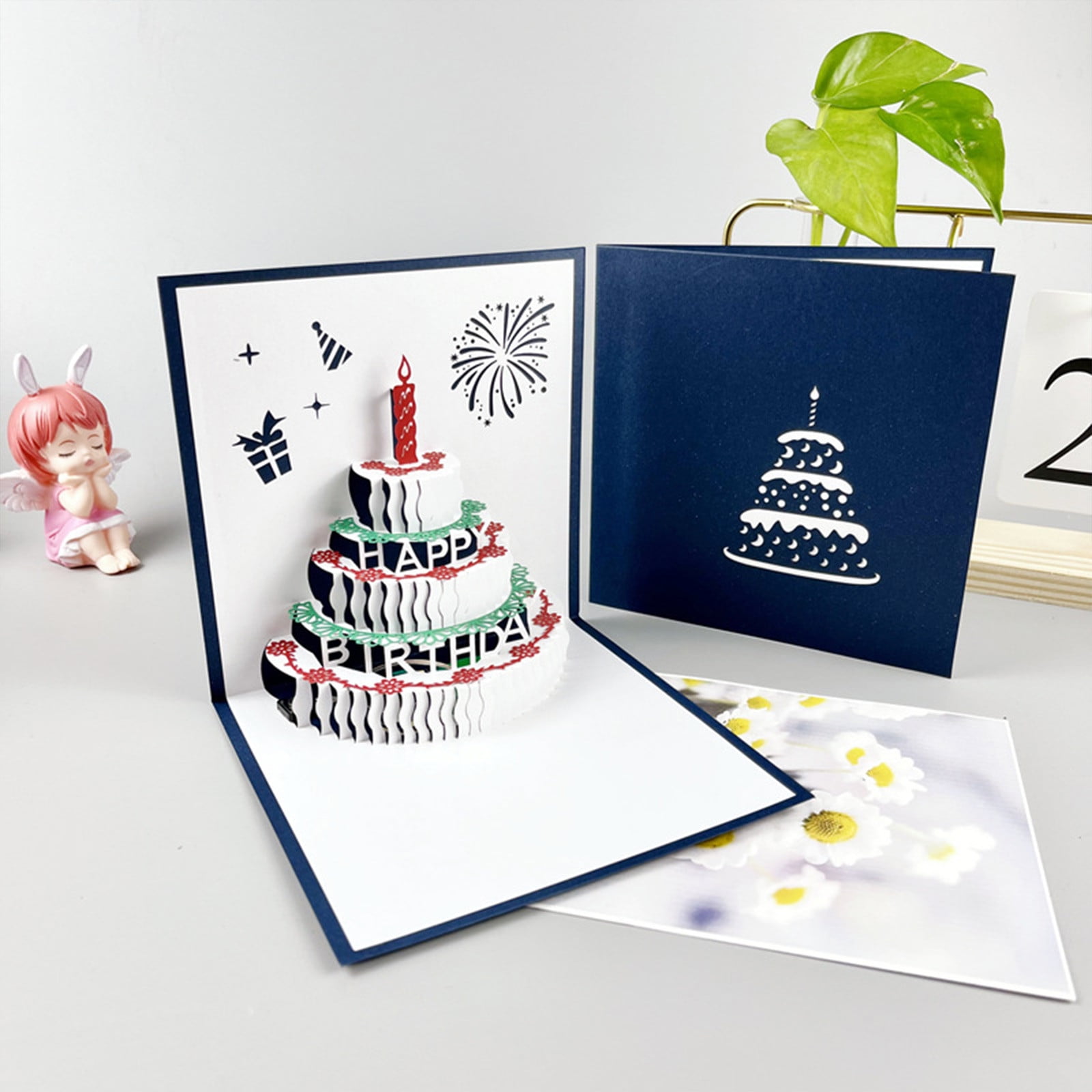 Dadiaei 3D Pop Up Birthday Cards, Birthday Cake Card Pop Up Greeting ...