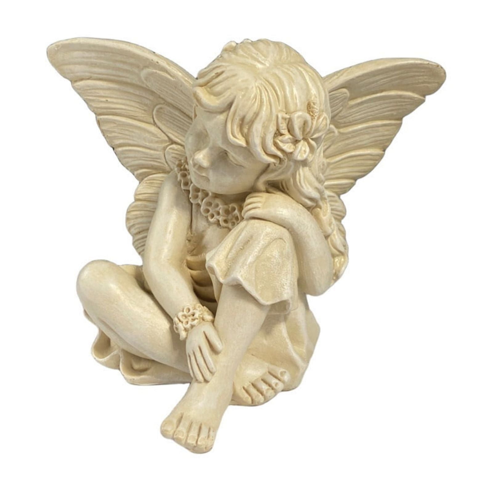 Dadiaei Angel Statue, Face-Supporting Angel, Resin Angel Statue, Home ...